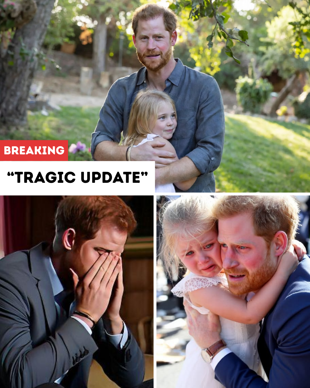 Tragic Update — 10 minutes ago! With tears in his eyes, Prince Harry ...